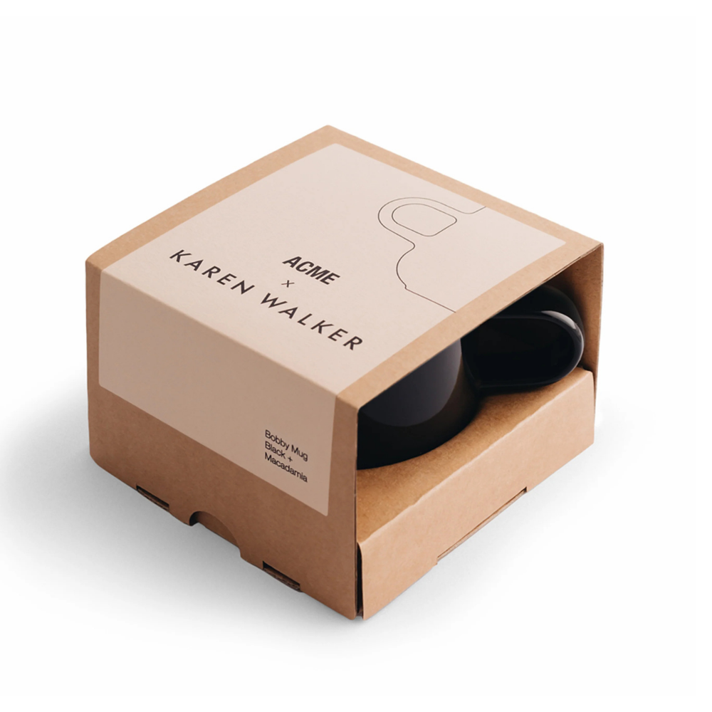 Acme X Karen Walker Bobby Mug Black + Macadamia